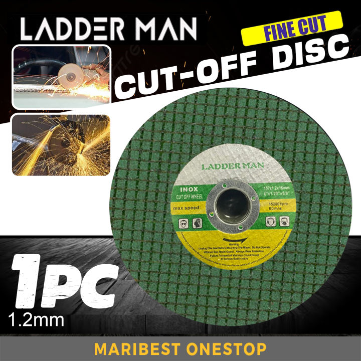 LADDERMAN 1 Piece 4” Metal Cutting Disc Angle Grinder Cut-off Wheel ...