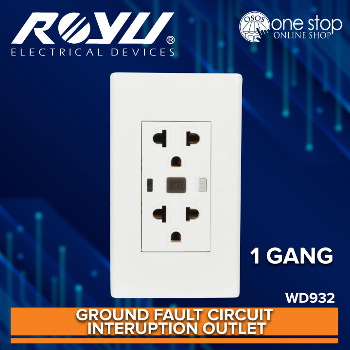 Royu Original Super Wide Series 1-Gang Aircon Outlet Electrical Wiring ...