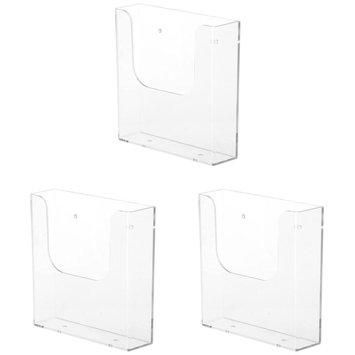 (KFAT) Wall Mounted File Organizer Transparent Wall Mounted File Holder ...