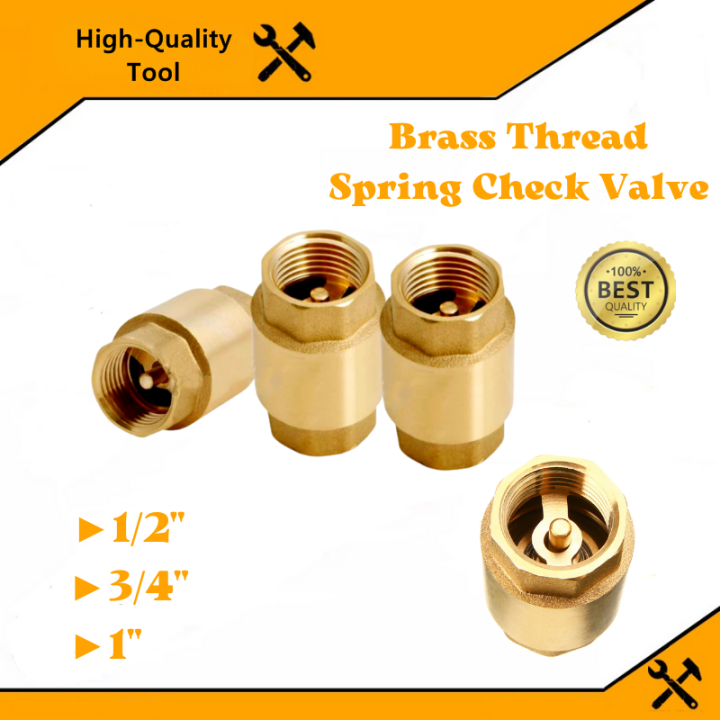Brass Thread Spring Check Valve Vertical Pump Valves Water Stop Valve ...
