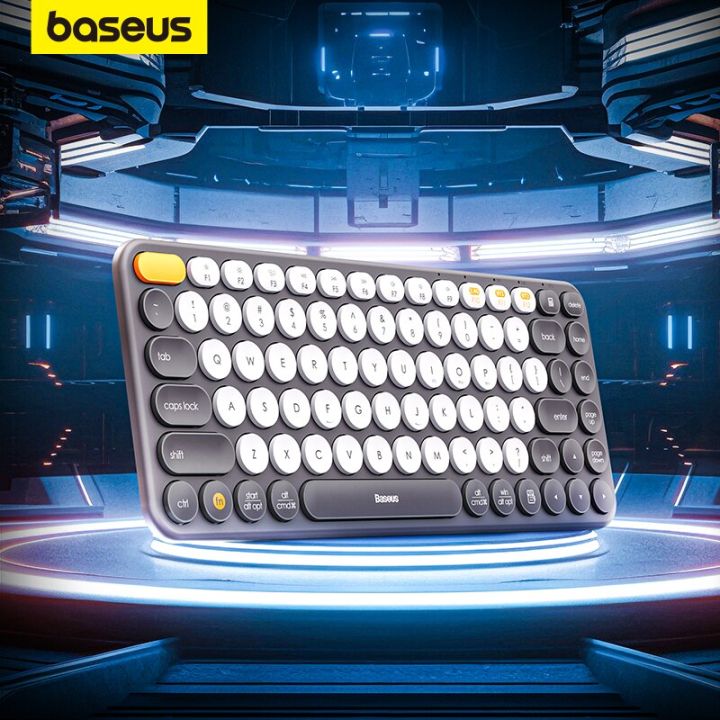 Baseus Bluetooth Bàn phím không dây 5.0 2.4G USB im lặng chúng tôi bố ...