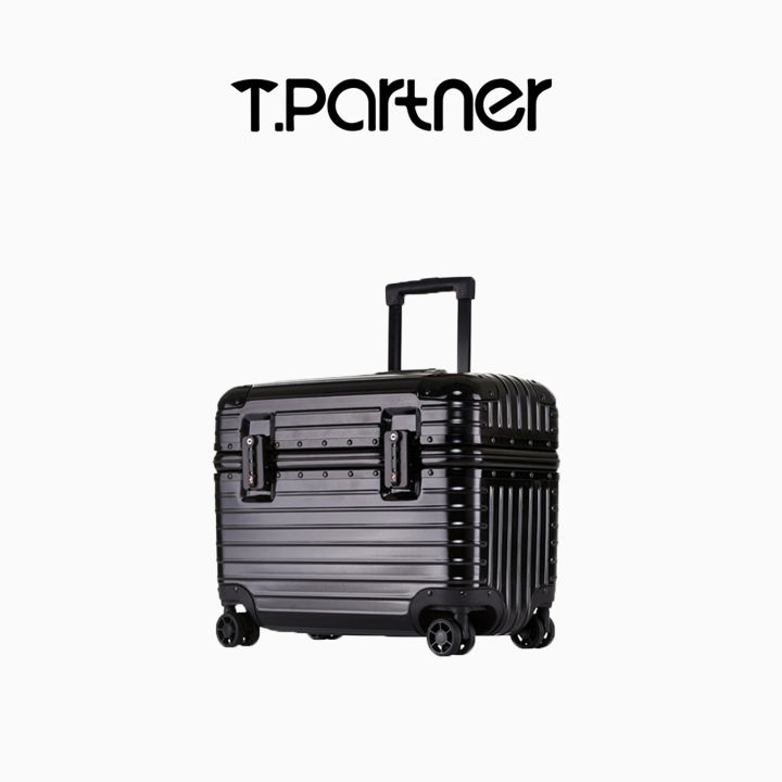 T.Partner [Pilot] PILOT SERIES Aluminum Frame Wheeled Travel Bag Top Opening TSA Lock Suitcase ...