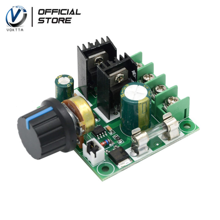 VOKTTA 12V-40V 10A PWM Automatic DC Motor Speed Control Regulator - With Knob 400W Switching ...