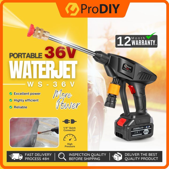 Wireless Water Jet WS-36V Water Gun High Pressure Washer Portable Car ...