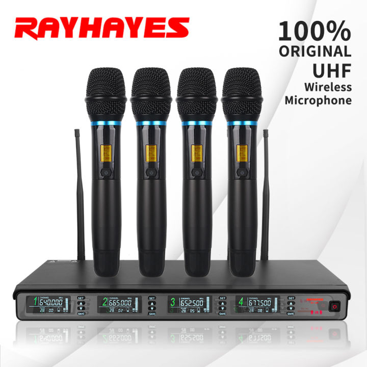 RAYHAYES Professional Wireless Microphone Original All Metal Microphone ...