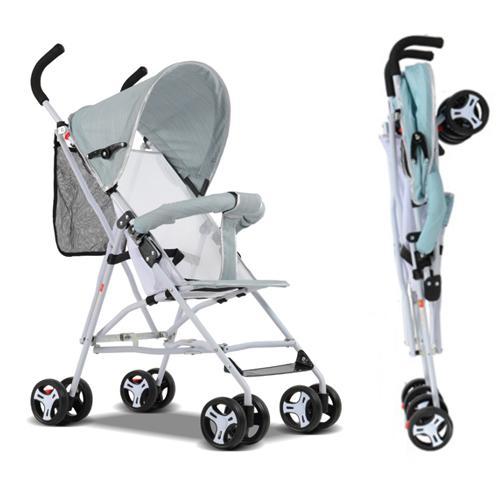 Super Lightweight Foldable Baby Stroller Mesh Fabric Seat with 8 Wheels ...