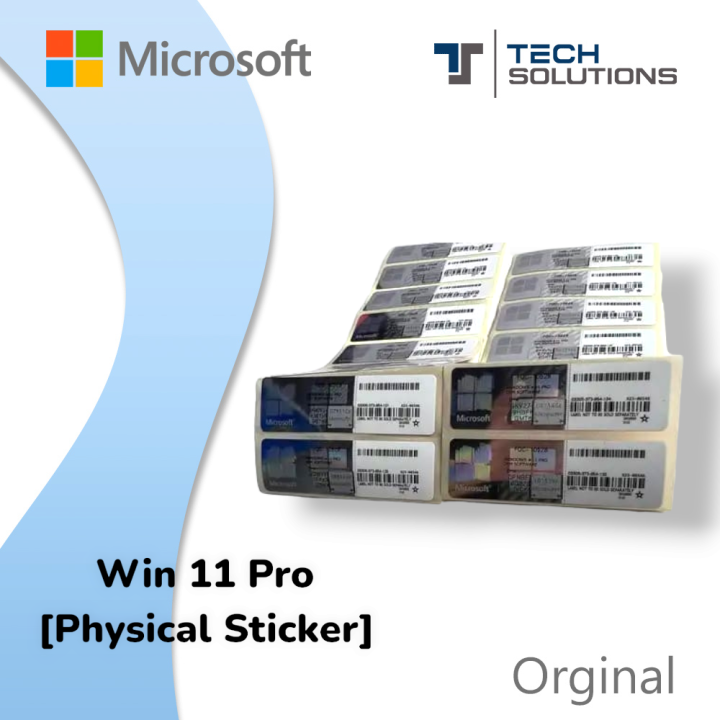 MICROSOFT WINDOWS 11 PRO LICENSE STICKER | Lazada