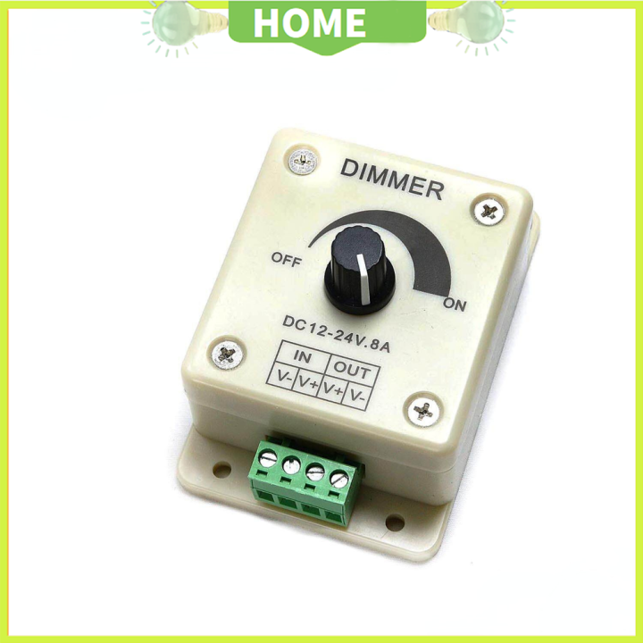 Home Wi LED Dimmer Switch DC 12V 24V 8A / LED Brightness Adjustable ...