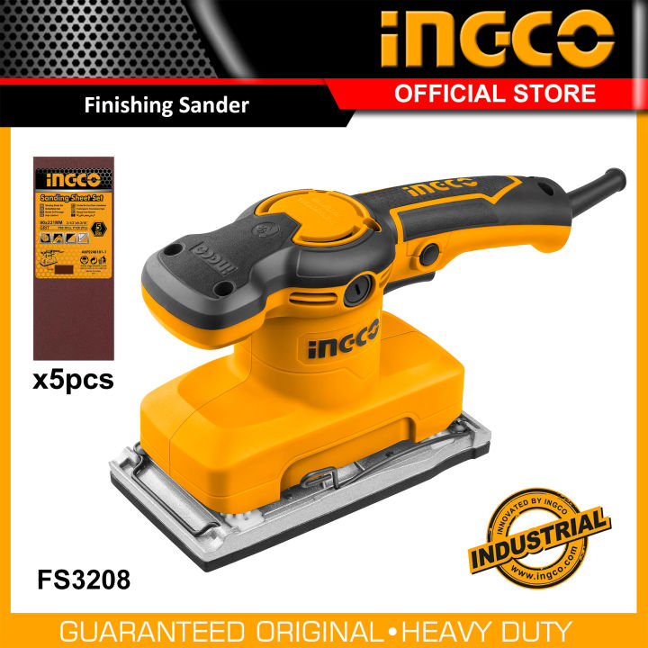 INGCO FS3208 Industrial Electric Finishing Finish Sander 320W IPT ...