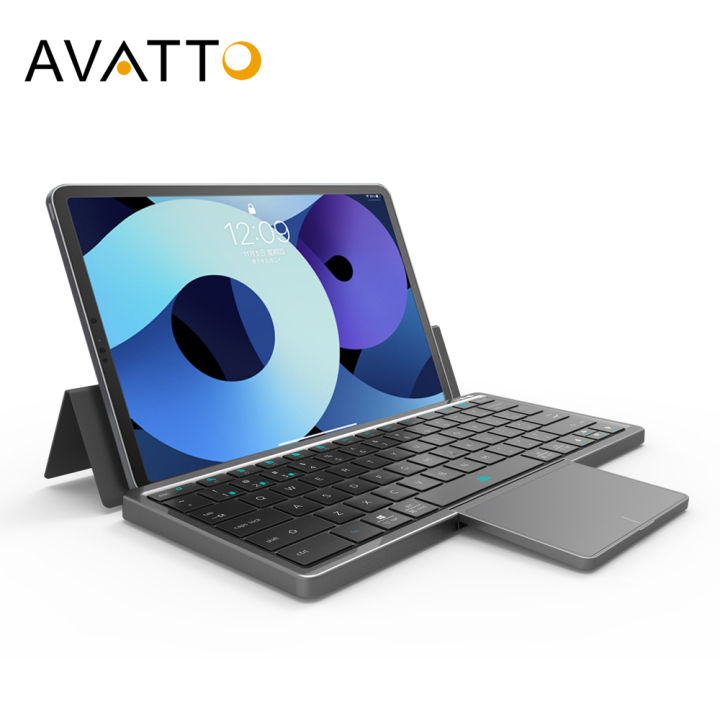 AVATTO 3 Channels Portable Wireless Bluetooth 5.2 Tablet keyboard with ... AVATTO 3 Channels Portable Wireless Bluetooth 5.2 Tablet keyboard with ...