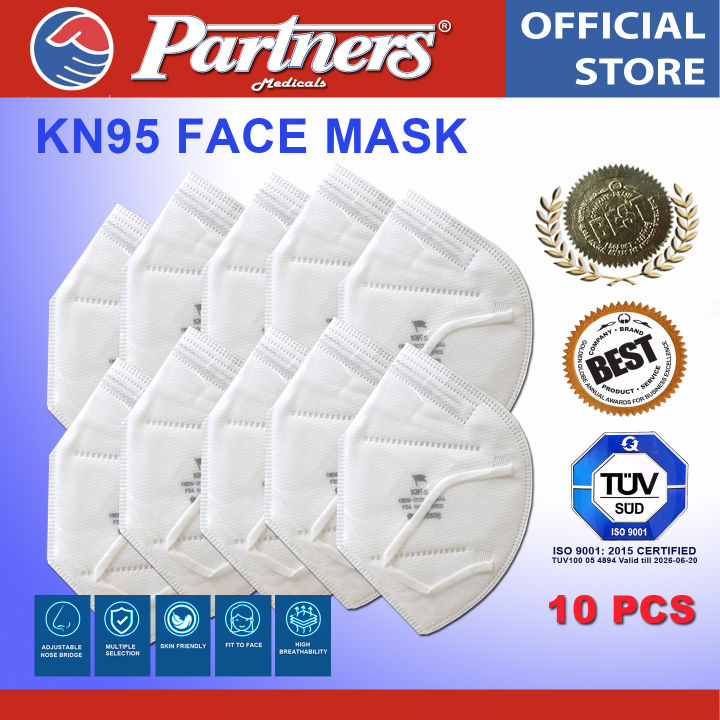 Partners KN95 Disposable Face Mask - 10 pieces | Lazada PH