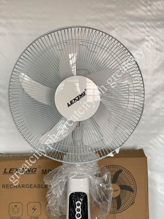 Lexing Solar Rechargeable Stand Fan | Lazada PH