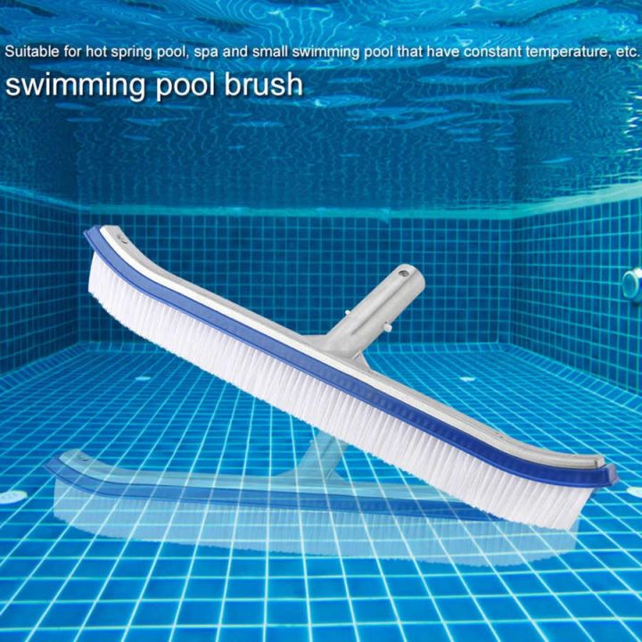 18 inch Swimming Pool Cleaning Brushes Aluminium Plastic Bristle Clips ...
