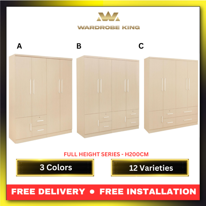 5ft MAXCO 4 Open Door WD-Wardrobe King | Lazada Singapore