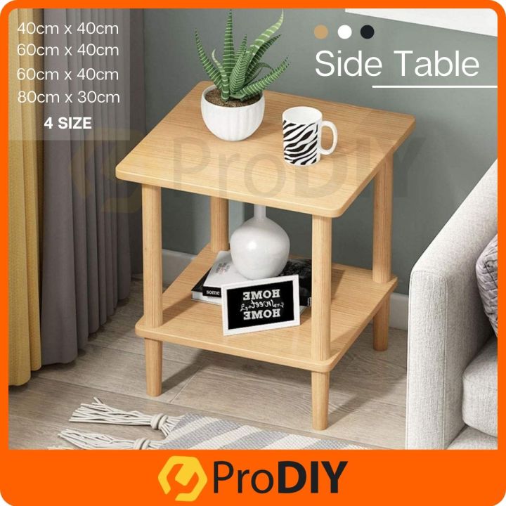 Mini Wooden Side Coffee Table Bedroom Livingroom Sofa Bed Table Simple ...