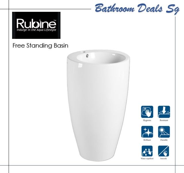 RUBINE ZENTO 500MM Free Standing Basin (NEW MODEL) | Lazada Singapore