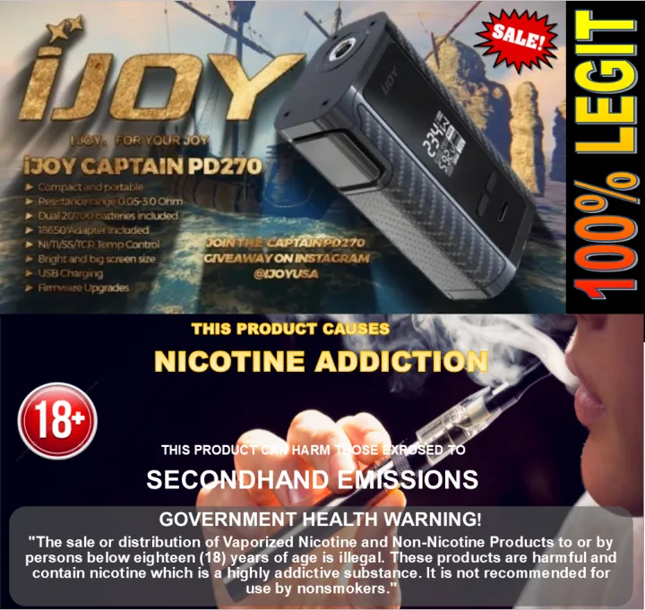 234W IJOY Captain PD270 TC BOX MOD | Lazada PH