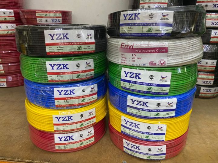 YZK 1.5mm/2.5mm 100% Copper PVC Insulated Cable Wire Auto Control Cable ...