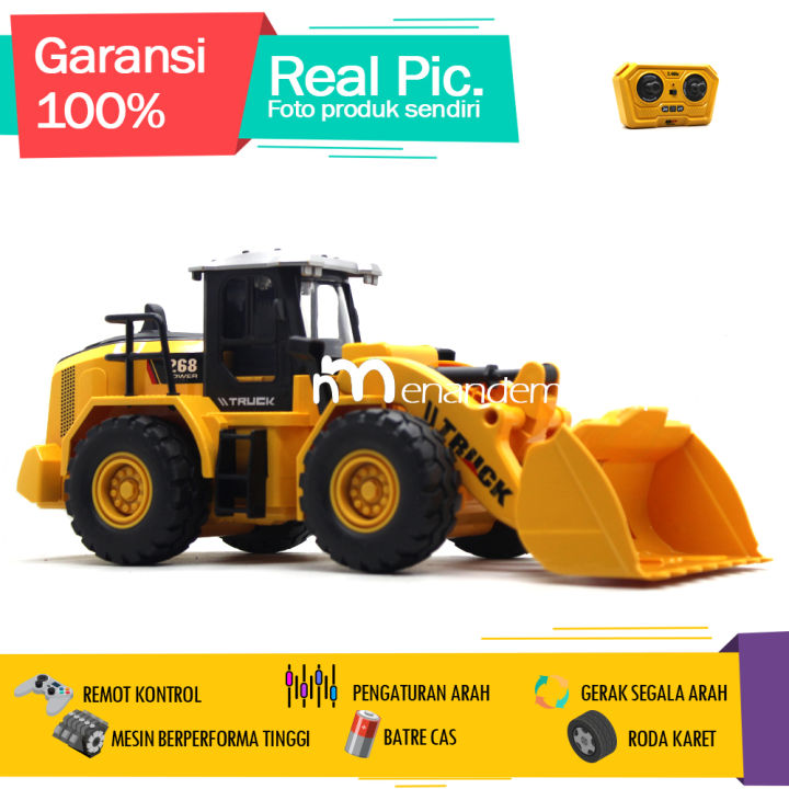 Mainan Mobil Remot Kontrol RC Truk Buldoser Loader Konstruksi Angkut ...