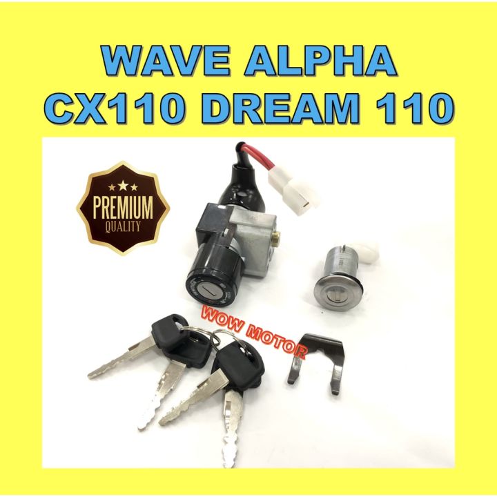 DREAM 110 MAIN SWITCH SET WAVE110 CX KEY SET DREAM110 ON OFF SUIS WAVE ...