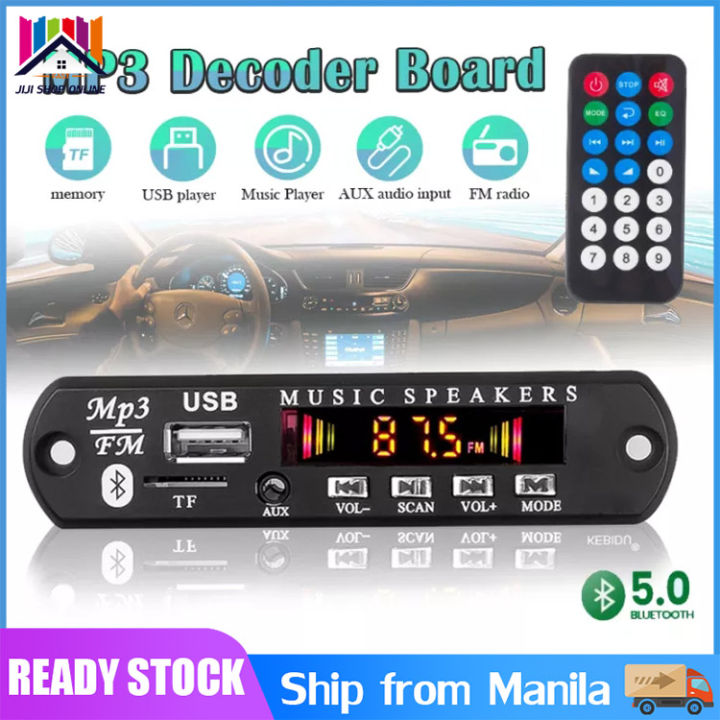 🔝 Original 【24 hours delivery】Bluetooth 5.0 MP3 Player Decoder Board FM ...