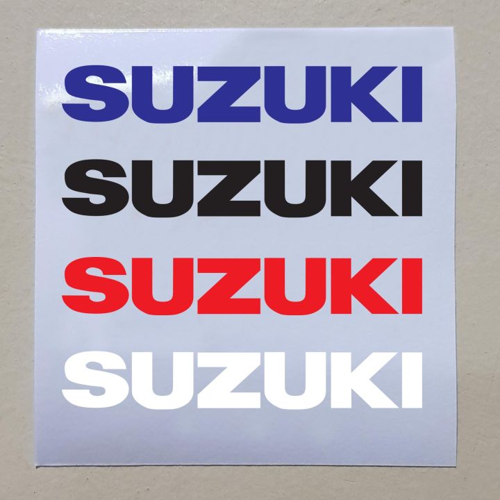 Suzuki text logo, vinyl cutout sticker - 2pcs per order | Lazada PH