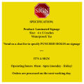 Entrance Exit This Way Left Right Sign Label - Laminated Signage - 4 x ...