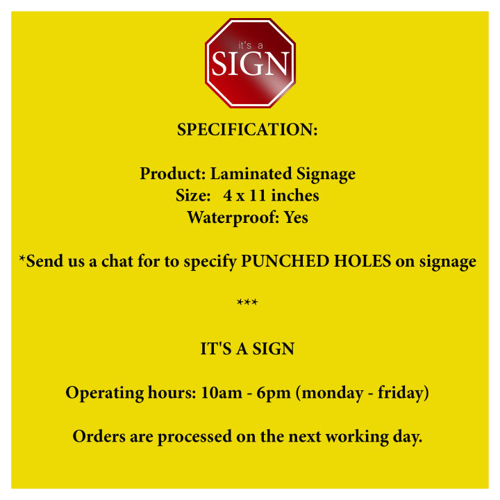 Entrance Exit This Way Left Right Sign Label - Laminated Signage - 4 x ...