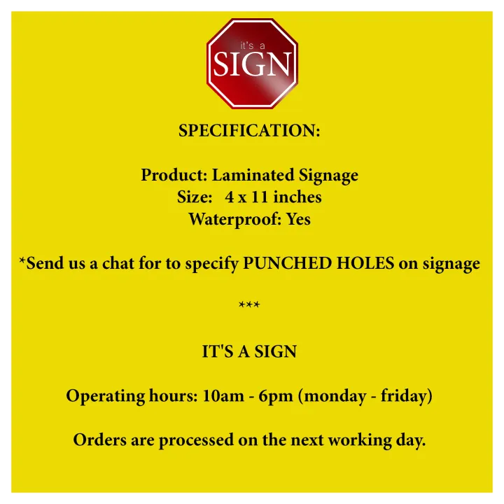 Entrance Exit This Way Left Right Sign Label - Laminated Signage - 4 x ...