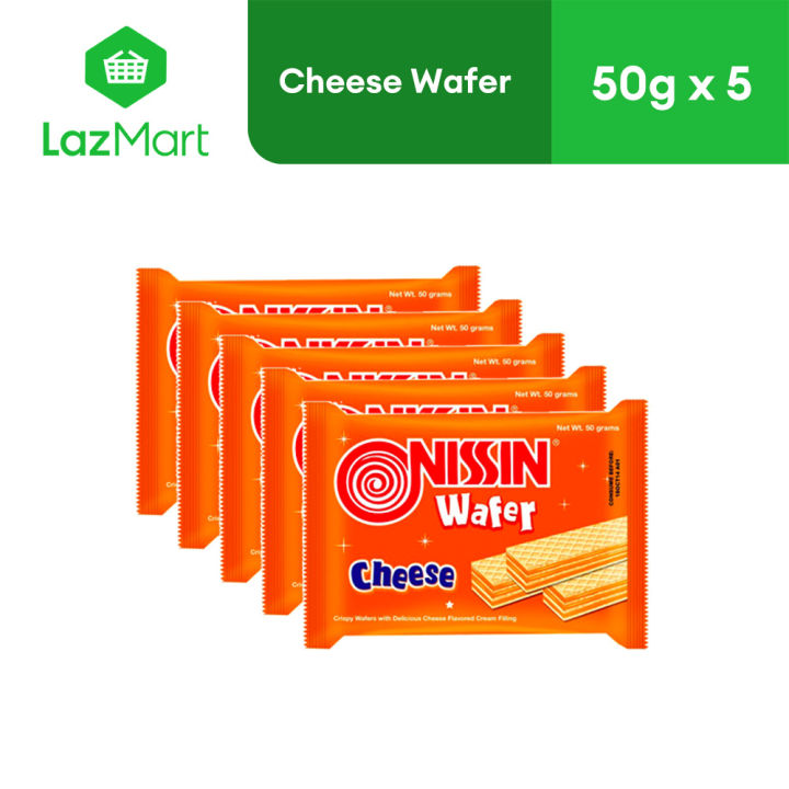 Nissin Wafer Cheese 50g - Pack of 5 | Lazada PH