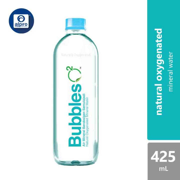 Bubbles O2 Natural Oxygenated Mineral Water 425ml | Lazada