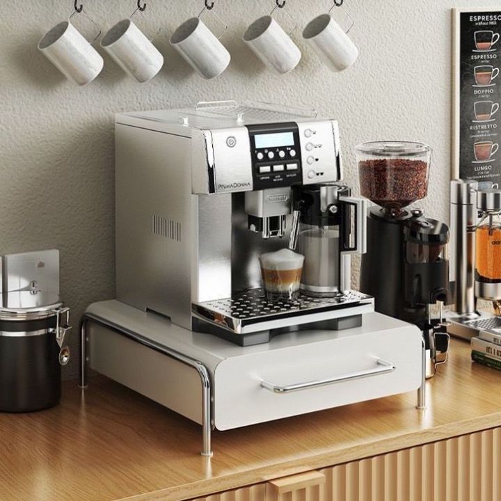 SG Stock Dustproof Metal Drawer with Divider Rack Coffee Machine Stands ...