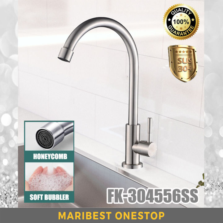 TAP-001 304 STAINLESS STEEL PILLAR KITCHEN SINK TAP | Lazada