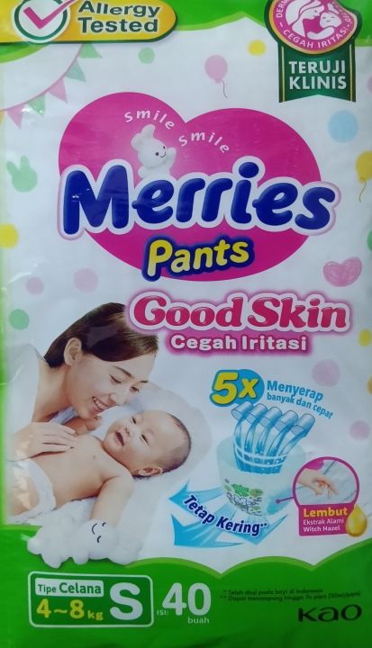 merries pants good skin (NBS40/M50/L44/XL38) | Lazada Indonesia