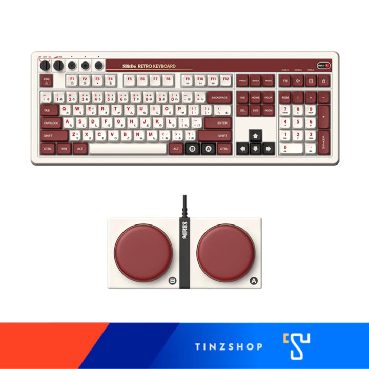 [New Arrival]8BitDo Retro 108 Mechanical Keyboard คีย์บอร์ดเกมมิ่งแนวเร ...