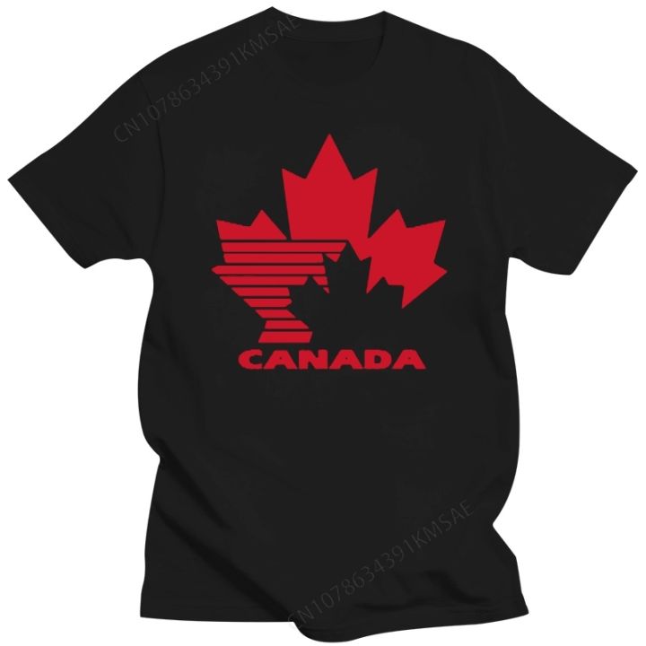 Team Canada Retro 80's Hockey Logo Men Casual Cotton T Shirts | Lazada ...
