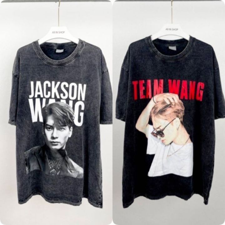 100% Cotton] ทีมหวัง️เสื้อยืด เสื้อฟอก เสื้อยืดวินเทจลาย️JACKSON WANG(TEAM WANG) | Lazada.co.th