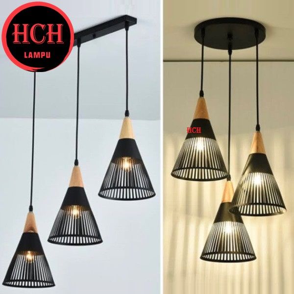 Modern Pendant Lights Black Round Base/ Long Base Ceiling Lights Living ...