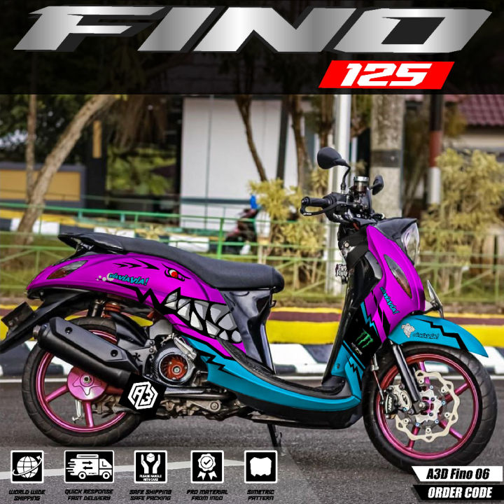 (COD) Decal Sticker Fino 125 Fullbody dekal stiker Yamaha Fino 125 ...