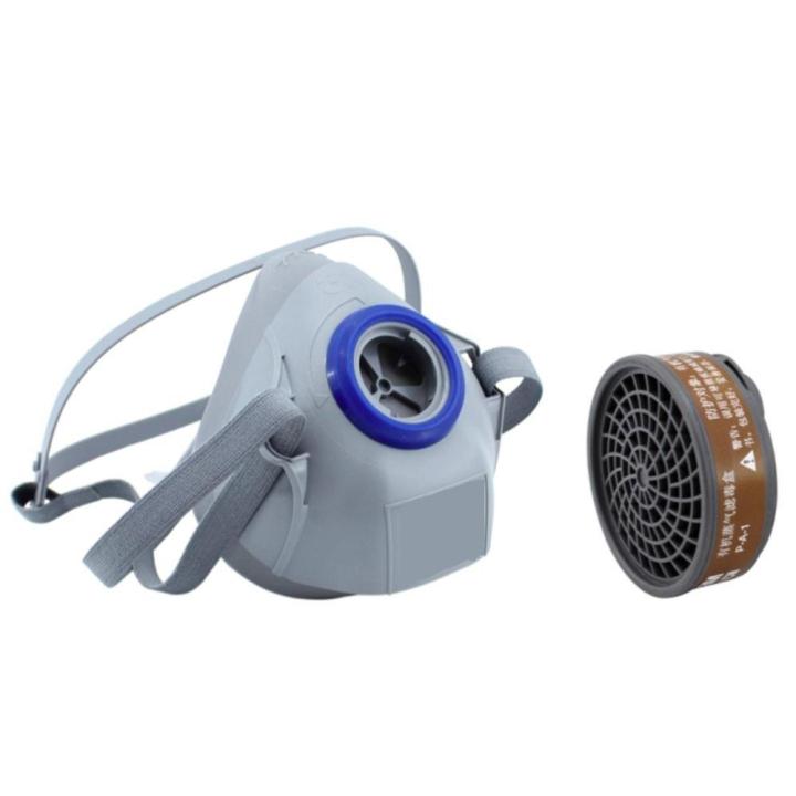 3M 7702 Half Facepiece Respirator Silicone Mask with 7001K-100 Organic Vapor Cartridge Set PPE ...