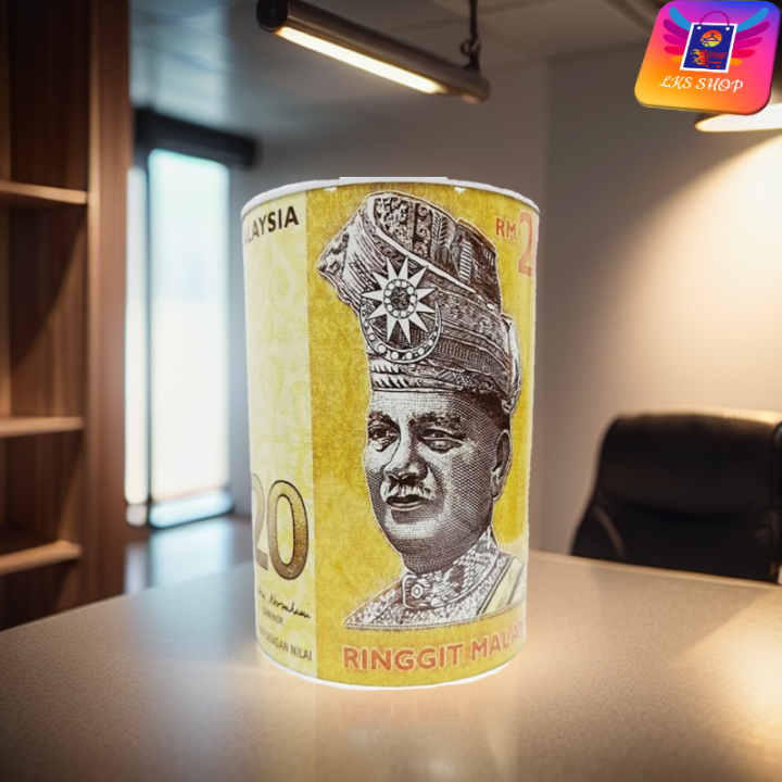 1xCoin Box Ringgit Saving RM 20 Tin Kids Adult Saving Metal Coin Bank ...