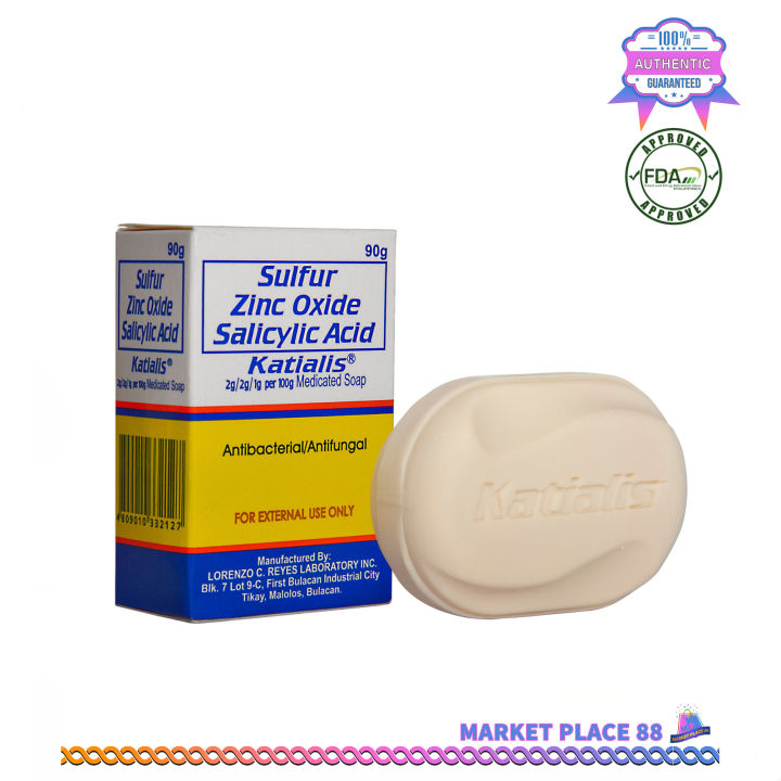 KATIALIS SOAP Sulfur Zinc Oxide Salicylic Acid Anti Fungal Anti ...
