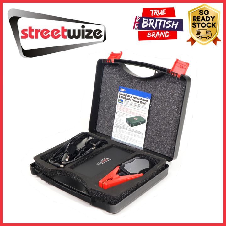 Streetwize Emergency Jump Starter & Portable Power Bank - 14000mAh ...
