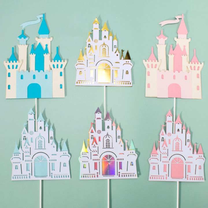 Ready Stock - Grand Castle Princess Cake Topper/ Cake Decorations/gold ...