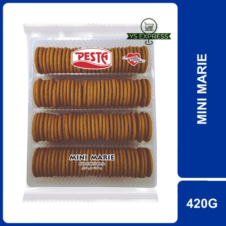 PESTA Mini Marie Cookies 420G - Biskut Mini Marie | Lazada
