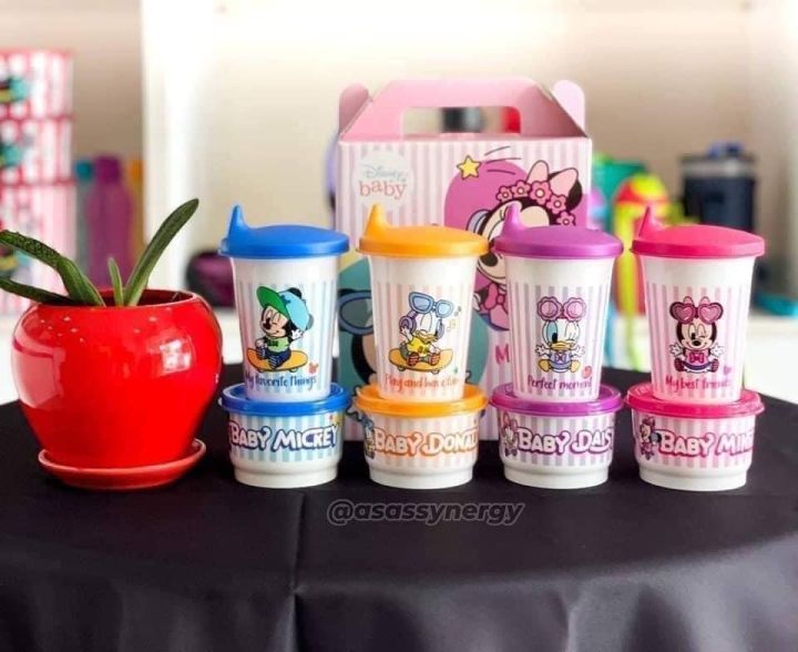 Original Tupperware Disney Baby Set/ Mickey & Minnie/ Donald Duck/ Gift ...
