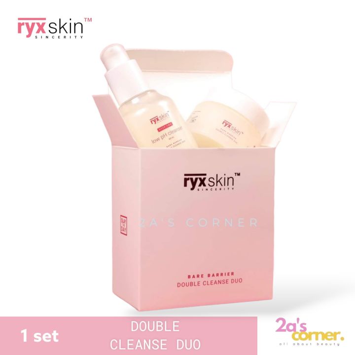 Ryx Skin Bare Barrier Cleansing Duo (Cleansing Balm + Low pH Cleanser ...