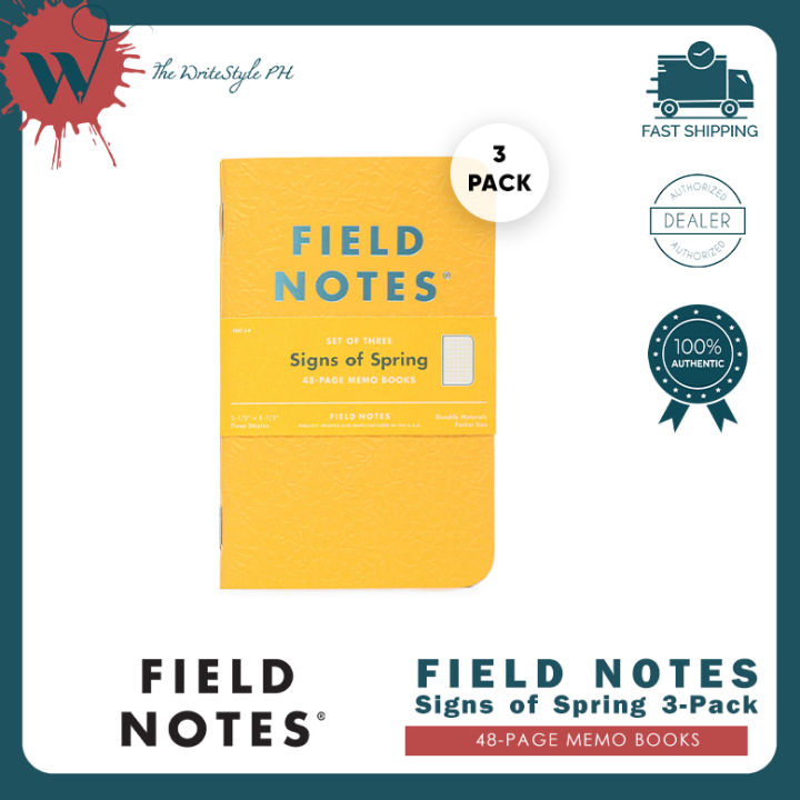 Field Notes Signs of Spring Notebooks (3-Pack) | Lazada PH