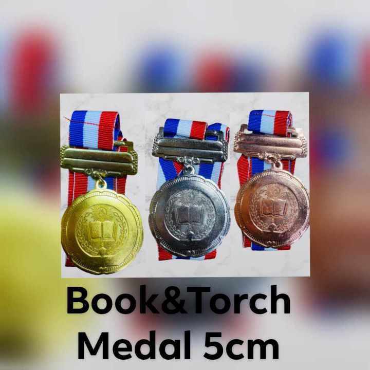 Dep-Ed Medals Book And Torch With Bister 5cm 150 Pcs Gold | Lazada PH