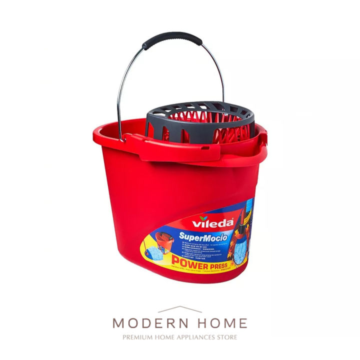 VILEDA Supermocio Power Press Bucket 10L / Universal Mop Bucket / Pail ...